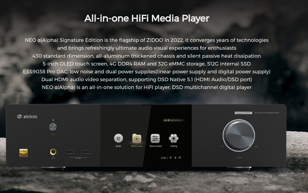 (Atome/LatitudePay Available)Zidoo Neo Alpha Signature Edition ...