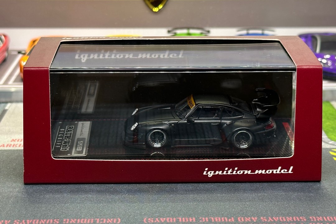 1/64 Ignition Model RWB 993 Matte Black, Hobbies & Toys, Toys & Games ...