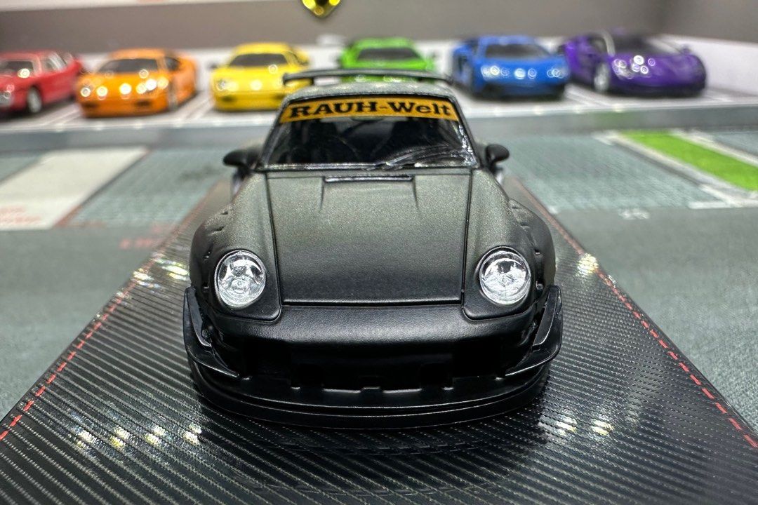 1/64 Ignition Model RWB 993 Matte Black, Hobbies & Toys, Toys & Games ...