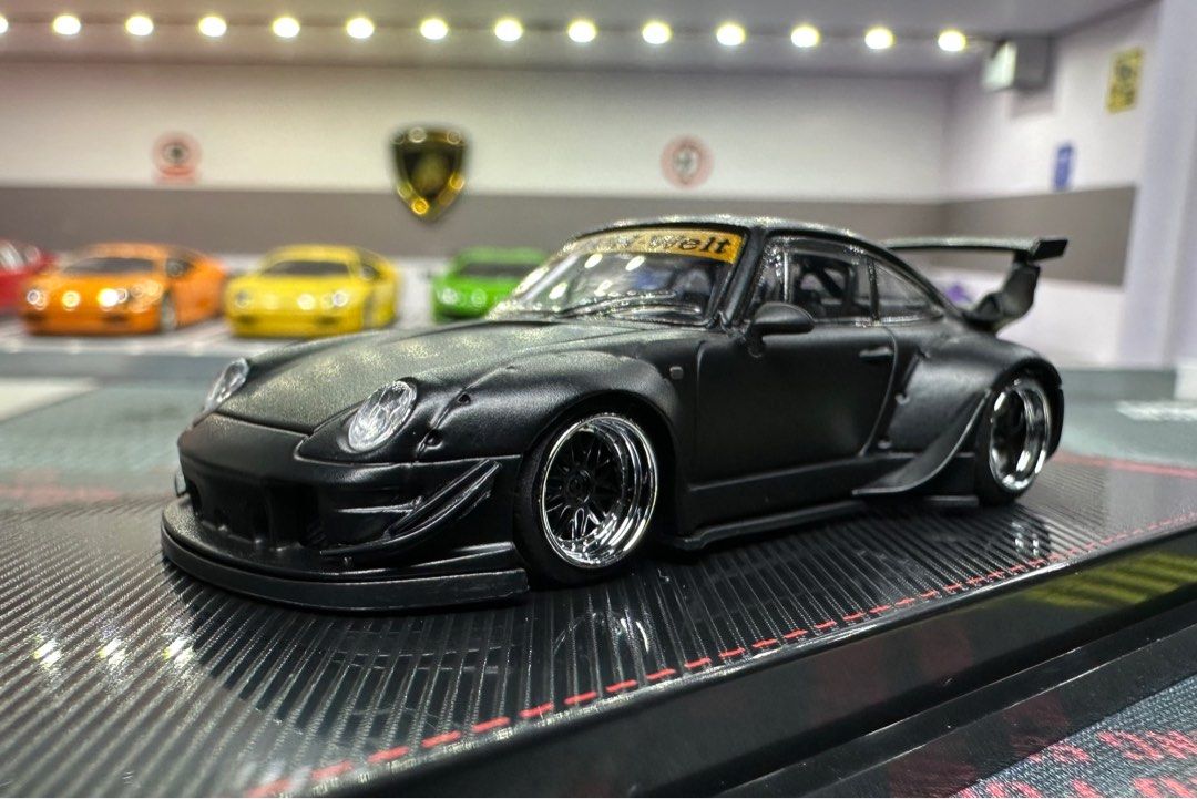 1/64 Ignition Model RWB 993 Matte Black, Hobbies & Toys, Toys & Games ...