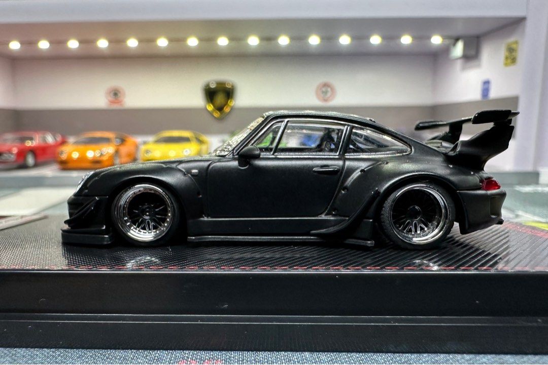 1/64 Ignition Model RWB 993 Matte Black, Hobbies & Toys, Toys & Games ...