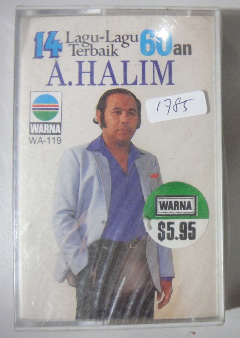 (1785) Kaset Cassette Melayu Pop Psych A.HALIM "14 Lagu 60an", Hobbies & Toys, Music & Media ...