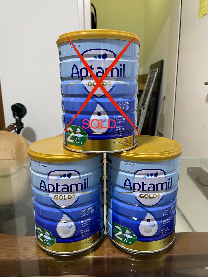 2 x Aptamil Gold+ Stage 2 900g, Babies & Kids, Nursing & Feeding, Breastfeeding & Bottle Feeding ...