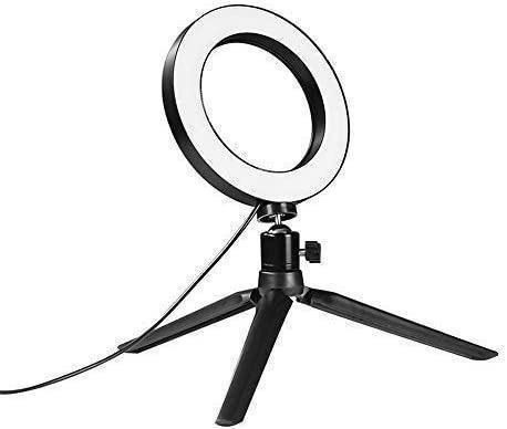 3221) USB Ring Light,Docooler 6inch Ring Light with Stand, 3-Colors ...