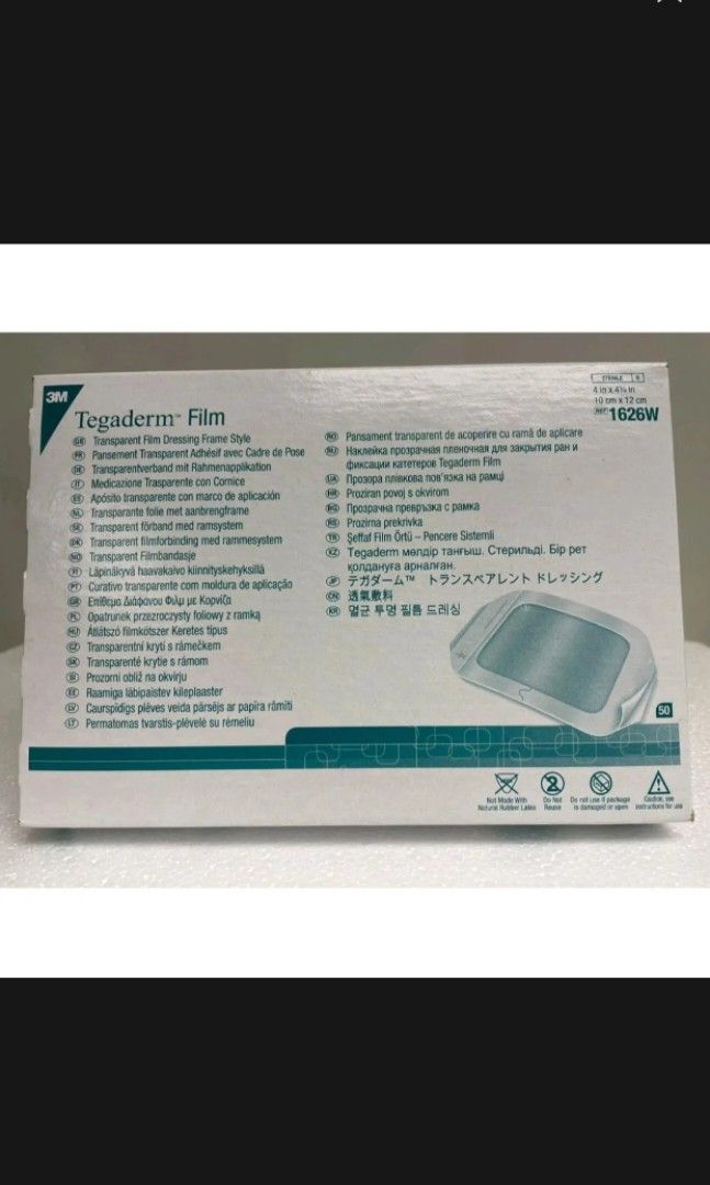 3M 1626W Tegaderm x 4 boxes, Health & Nutrition, Medical Supplies ...
