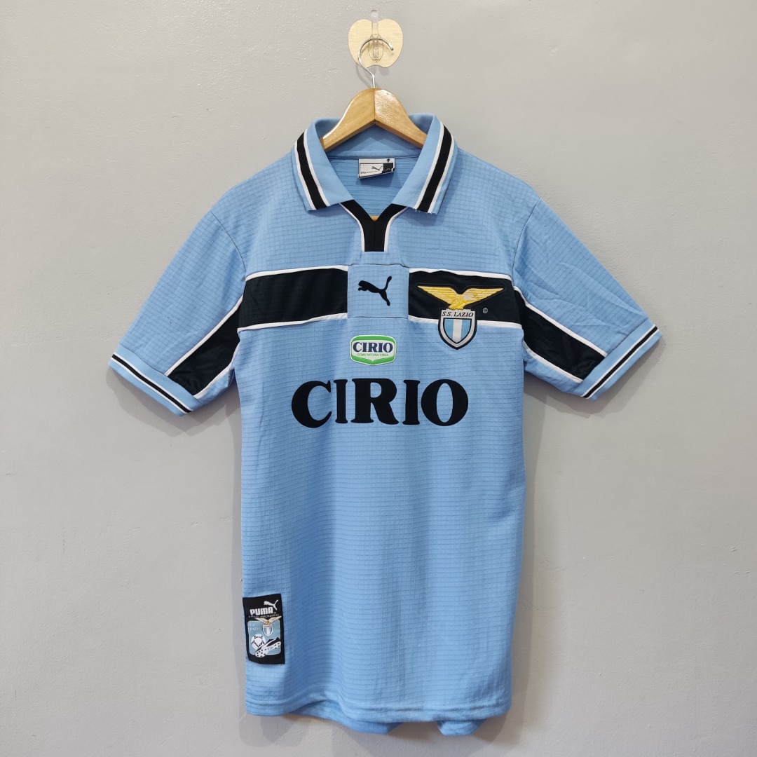 99/00 Puma S.S. Lazio Football Soccer Jersey Kit on Carousell