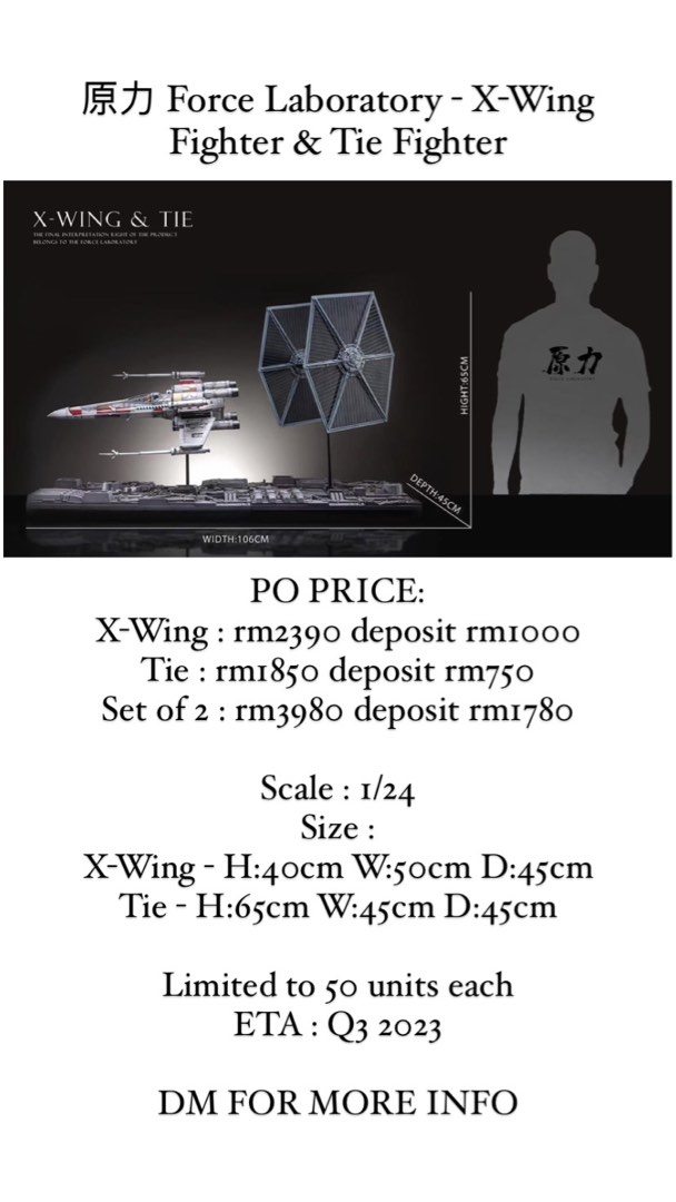 原力 Force Laboratory - X-Wing Fighter & Tie Fighter, Hobbies & Toys ...