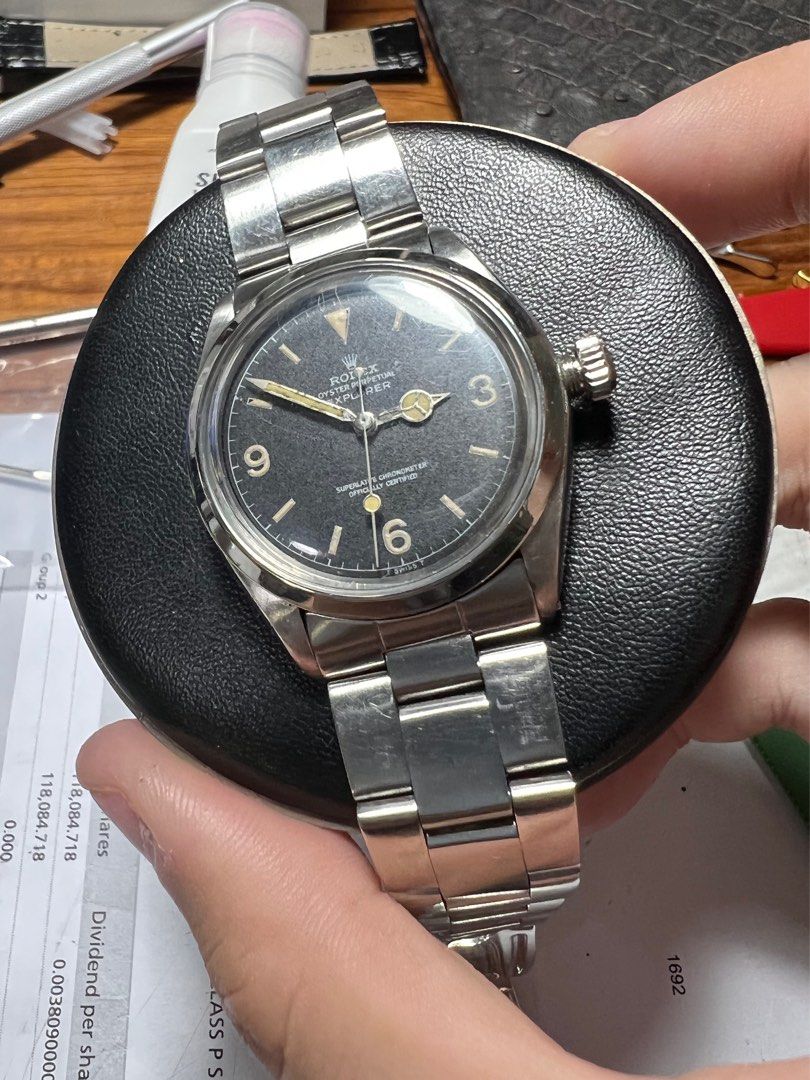 [ SOLD] Rolex Explorer Dial 5500, Luxury, Watches on Carousell
