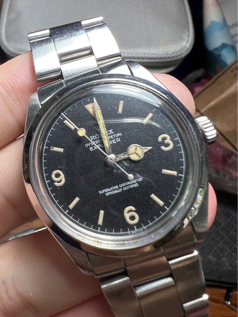 [ SOLD] Rolex Explorer Dial 5500, Luxury, Watches on Carousell