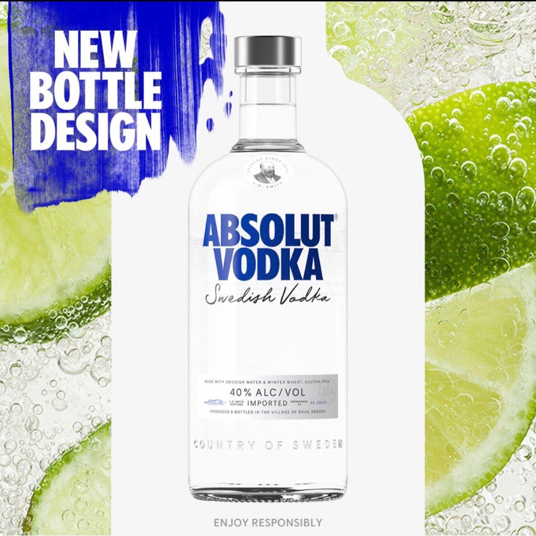 Absolut Vodka 700ml (Pernod Richard Stock), Food & Drinks, Alcoholic ...