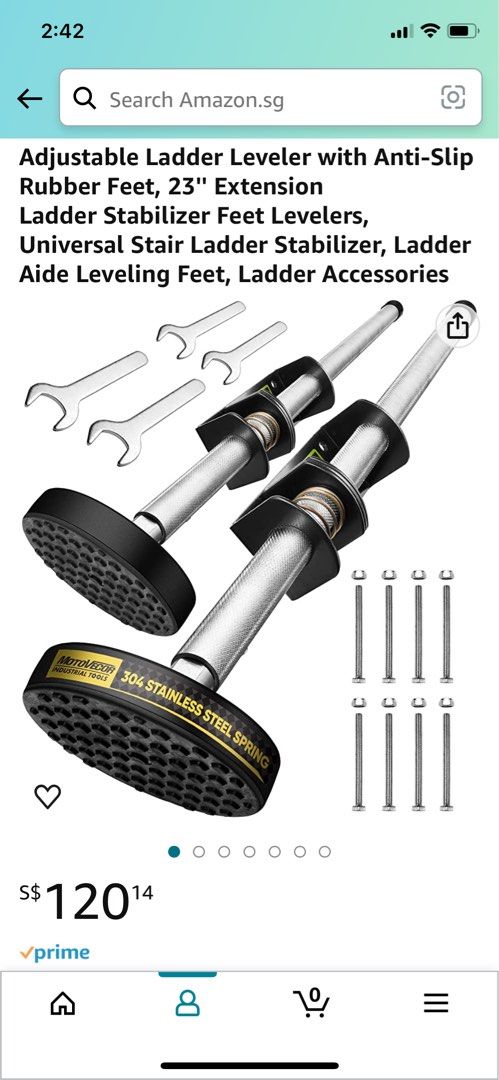 Adjustable Ladder Leveler for Steps, Furniture & Home Living, Home ...