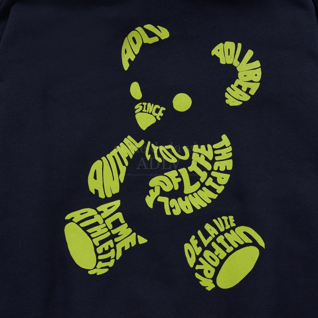 [ADLV] Font Bear Hoodie, Women's Fashion, Coats, Jackets and Outerwear ...