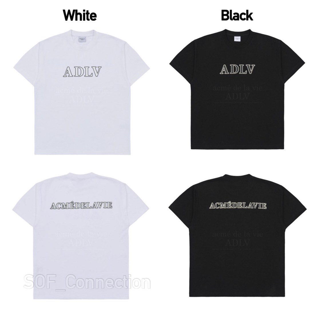 [ADLV] Outline Printing Logo, Men's Fashion, Tops & Sets, Tshirts ...