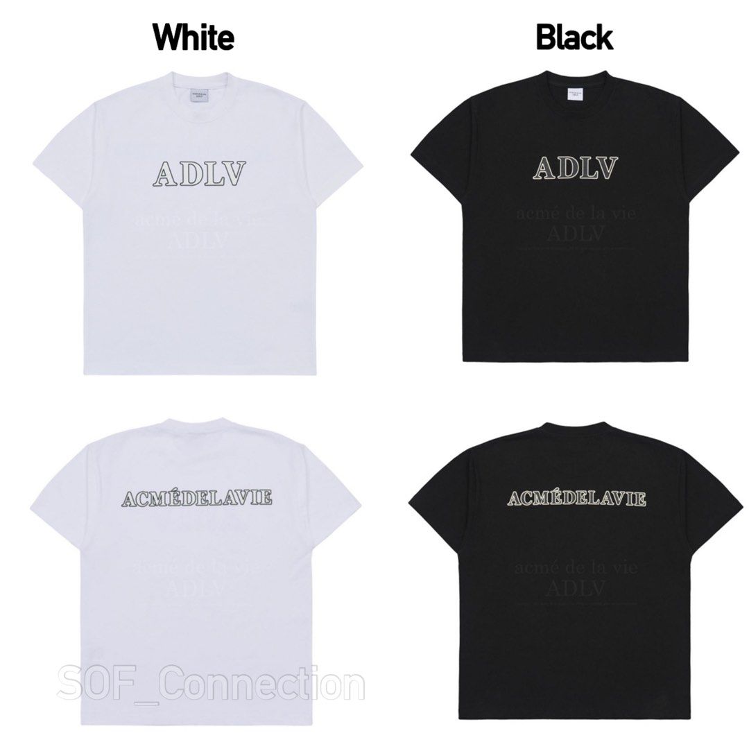 [ADLV] Outline Printing Logo, Men's Fashion, Tops & Sets, Tshirts ...