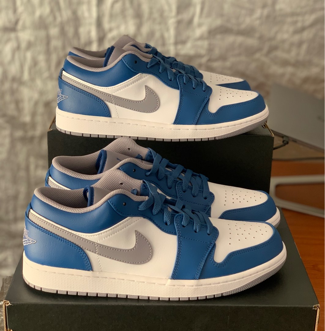 Air Jordan 1 Low - True Blue on Carousell