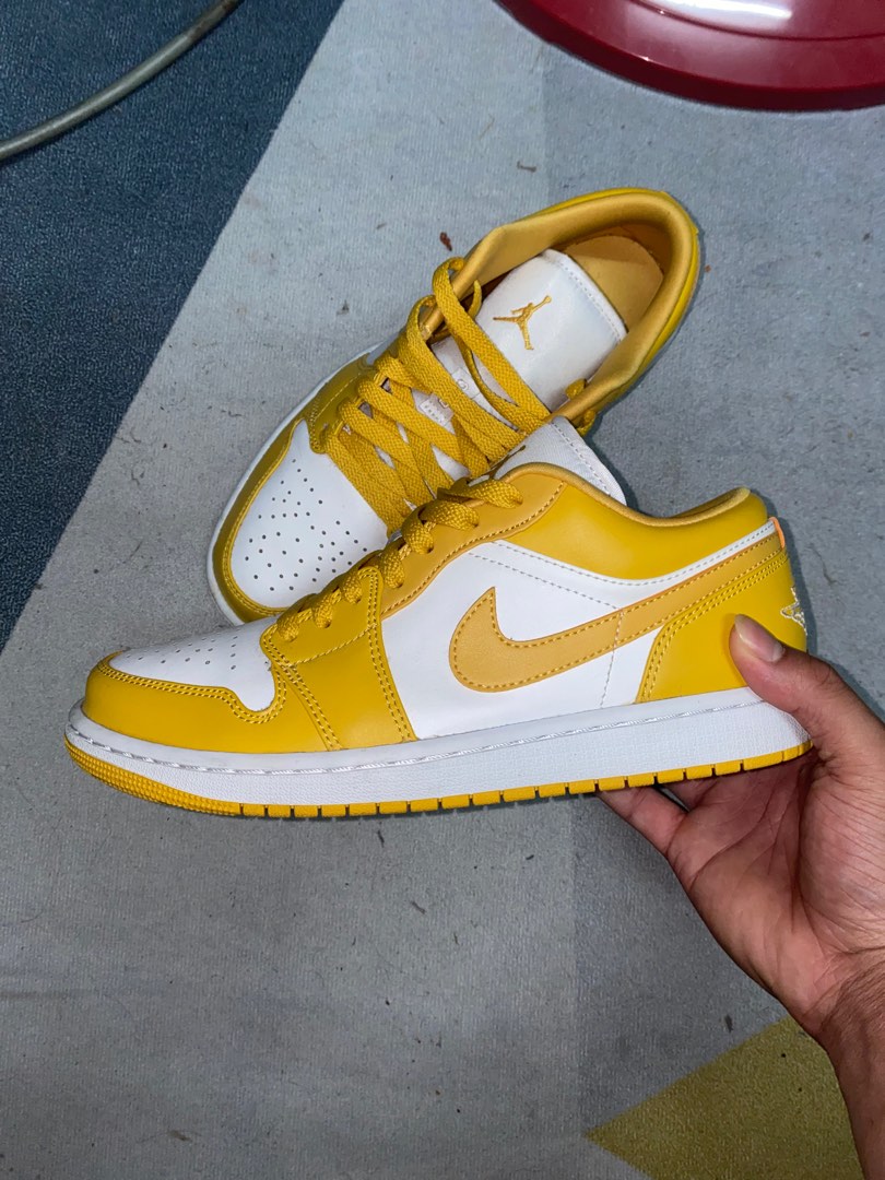 Air jordan 1 low pollen, Men's Fashion, Footwear, Sneakers on Carousell