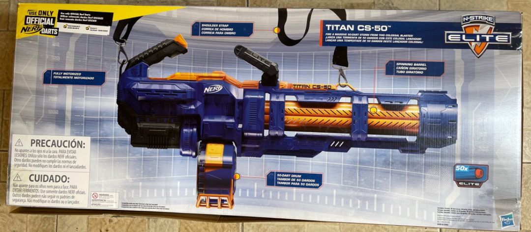 All New Nerf Titan CS-50 Motorized Blaster, Hobbies & Toys, Toys ...