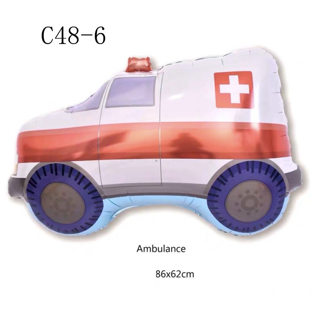 Ambulance truck aluminium foil balloon inflatable boy birthday party ...