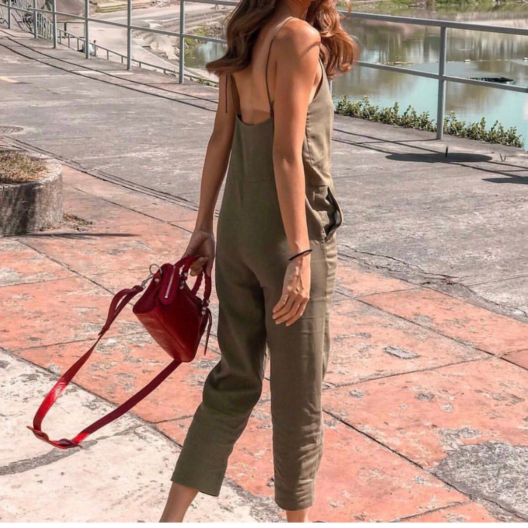 OG: Araw the Line Presko Jumpsuit in Olive, Women's Fashion, Dresses ...