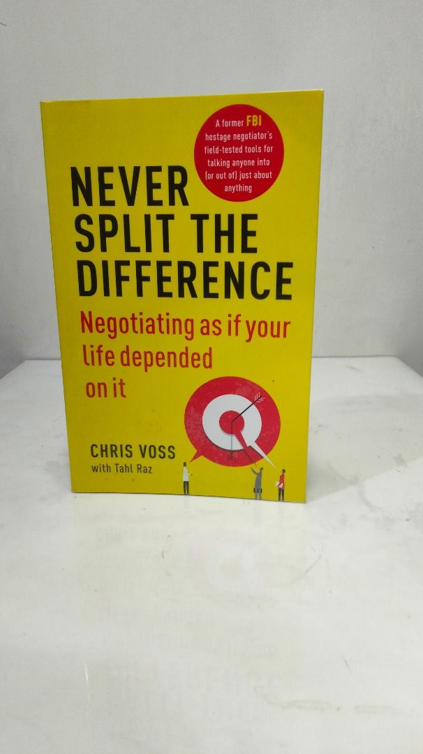 AUTHENTIC | Never Split the Difference, Hobbies & Toys, Books & Magazines, Fiction & Non-Fiction ...