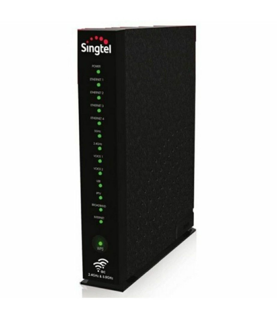 Singtel Aztech Fibre Broadband WiFi Router, Computers & Tech, Parts ...