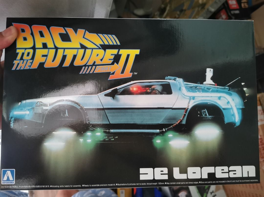 BACK TO THE FUTURE part II Delorean Time Machine Hover car Aoshima 1/24 ...