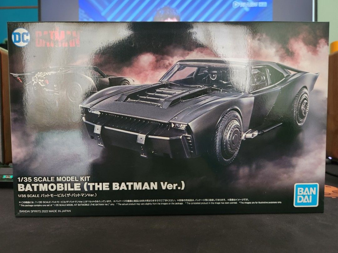Bandai 1/35 Batmobile (The Batman Ver ) Batman Car Model Kit, Hobbies ...