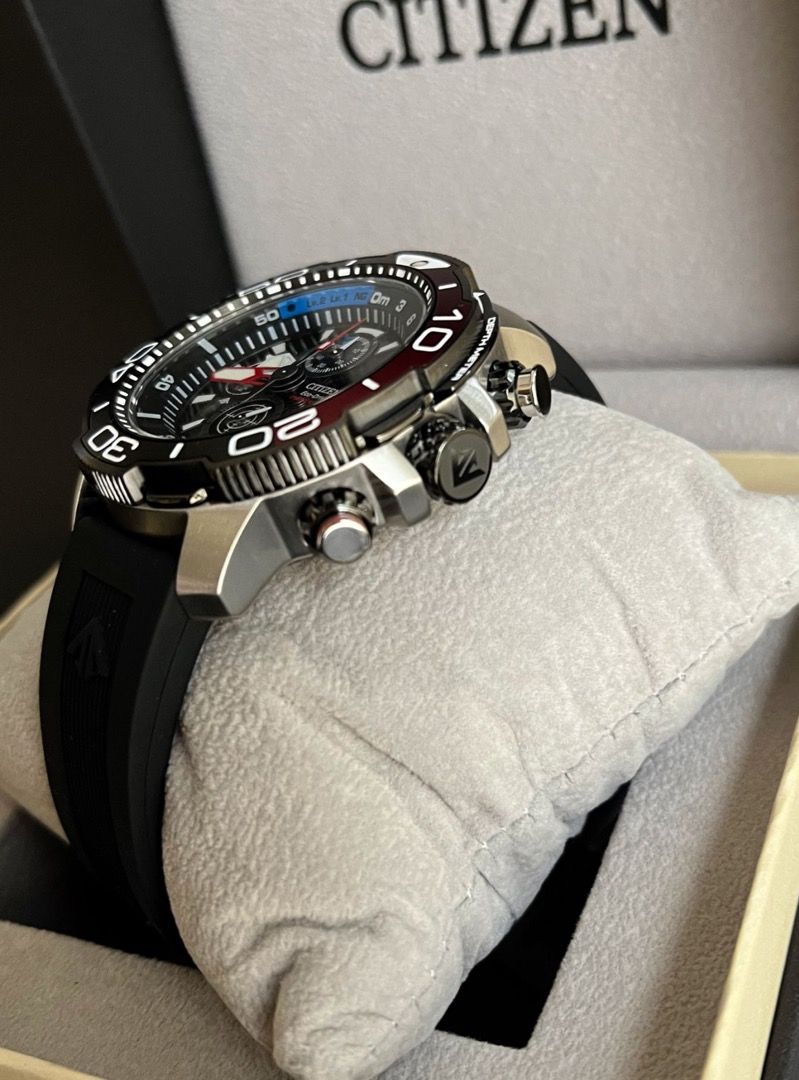 BESTSELLER! BNEW AUTHENTIC Citizen Promaster Diver Watch Aqualand Chronograph BJ2167-03E Black ...