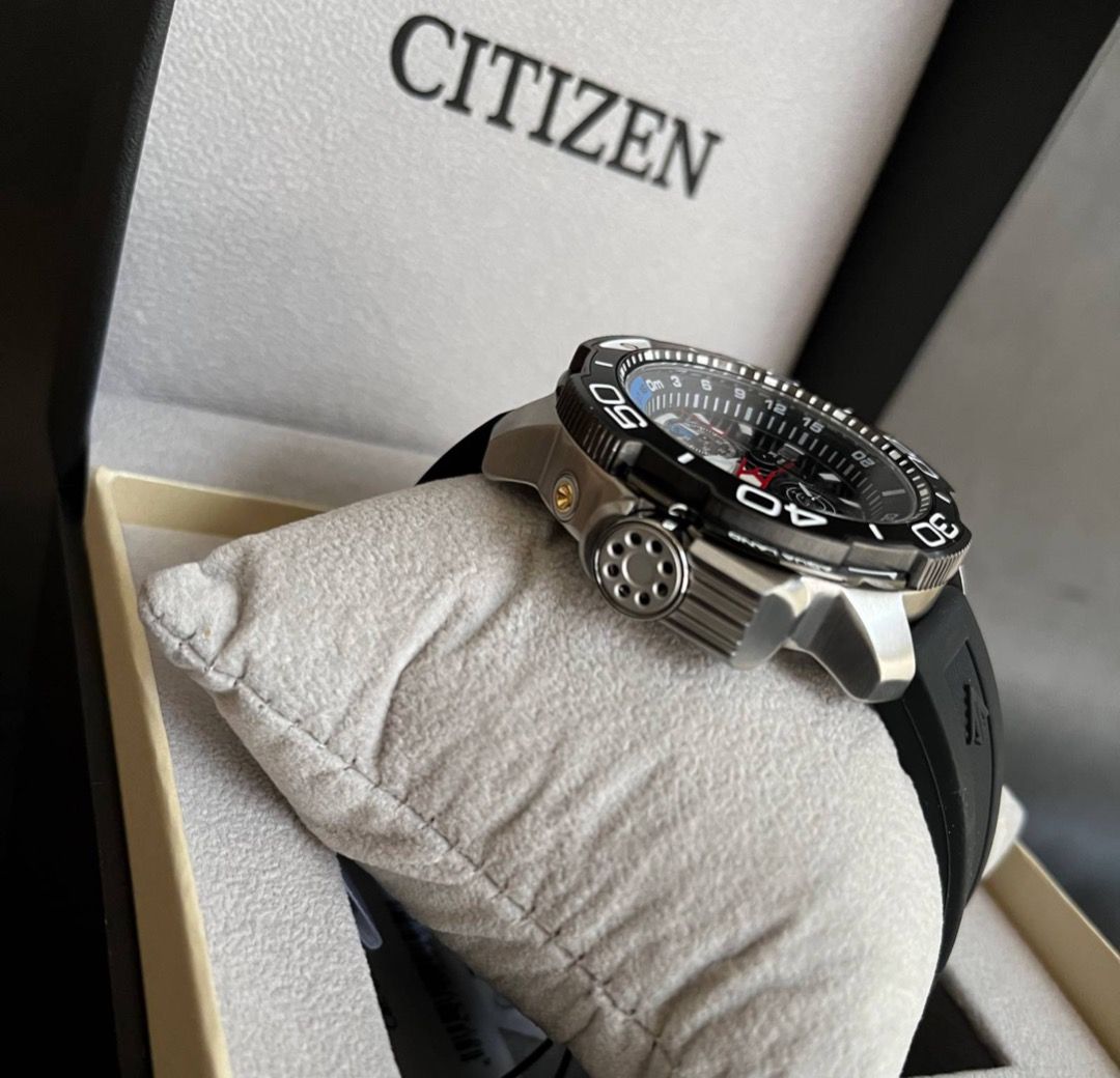 BESTSELLER! BNEW AUTHENTIC Citizen Promaster Diver Watch Aqualand Chronograph BJ2167-03E Black ...