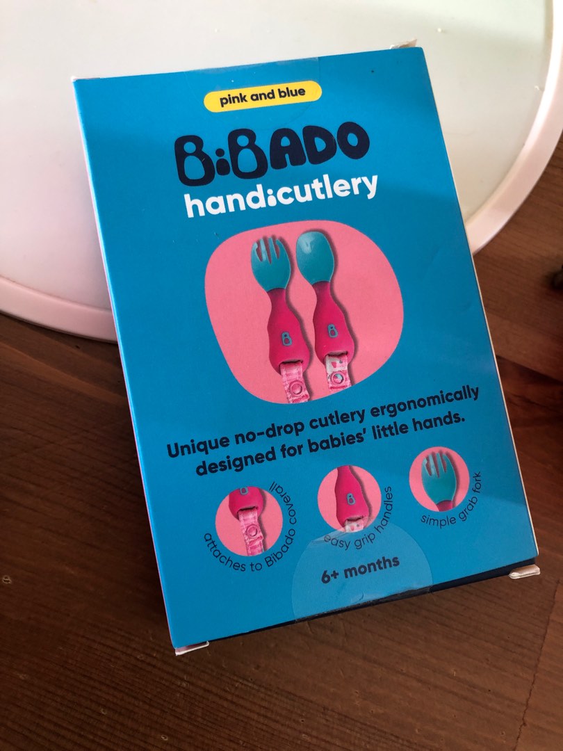 全新bibado handicutlery 小叉小匙羹小餐具 獨角獸款, 兒童＆孕婦用品, 護理及餵哺, 護理及餵哺 - 加固 - Carousell