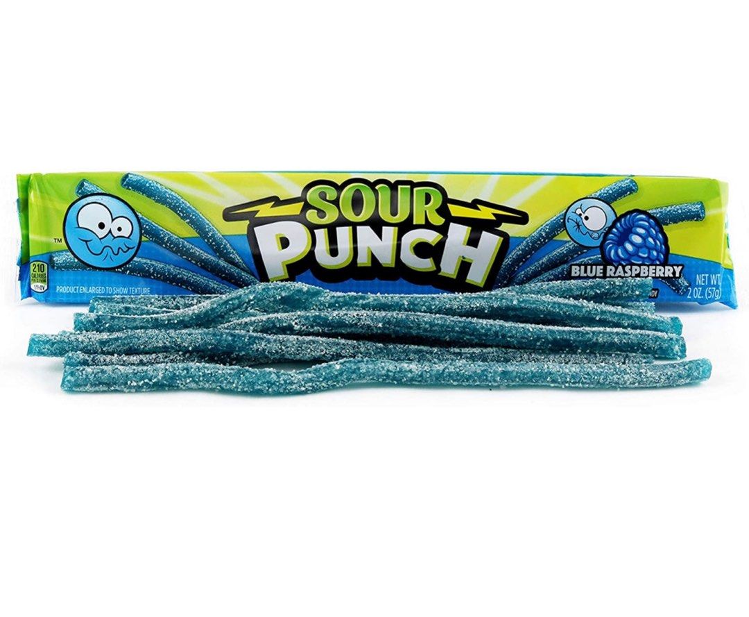 Blue raspberry sour punch ropes, Food & Drinks, Packaged & Instant Food ...
