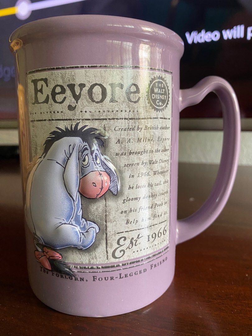 Brand New Disney Pooh and Eeyore Mugs Collectibles, Furniture & Home ...