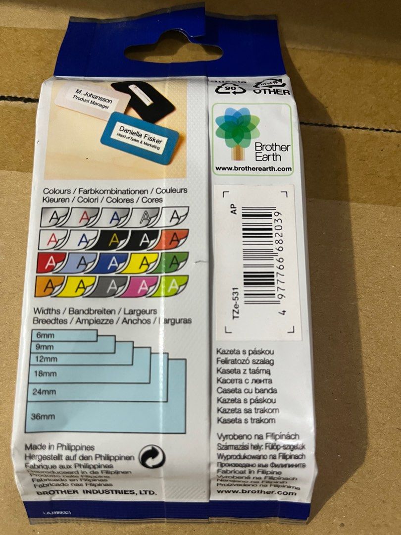 Brother Tze Tape Cassettes For Ptouch Labellers Computers Tech Parts Accessories Other