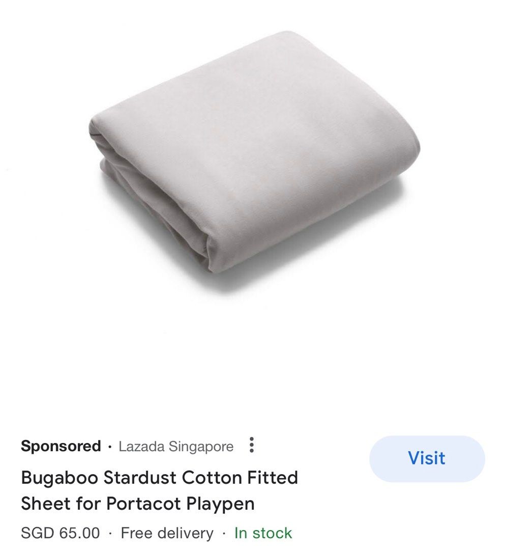 Bugaboo Stardust Playpen Cot Crib with sheet and custom mattress ...