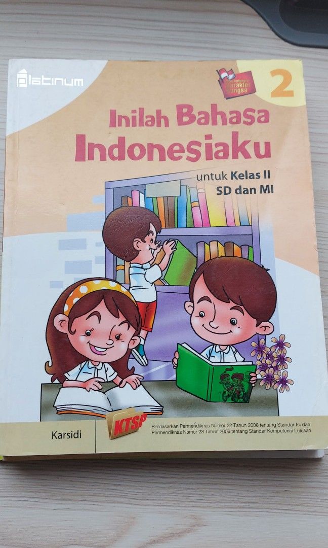 Buku Pelajaran Bahasa Indonesia Kelas 2 SD, Buku & Alat Tulis, Buku Pelajaran di Carousell