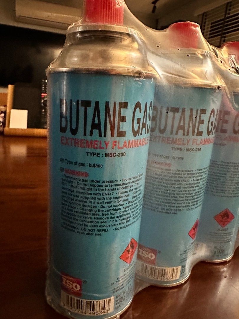 Butane Gas 4 cans, Everything Else on Carousell