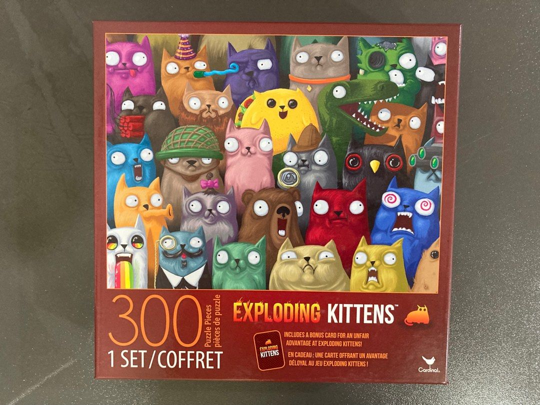 Cardinal Exploding Kittens 300 pieces Jigsaw Puzzle, Hobbies & Toys ...
