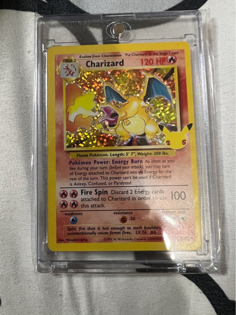 Charizard 25th Anniversary, Hobbies & Toys, Toys & Games on Carousell