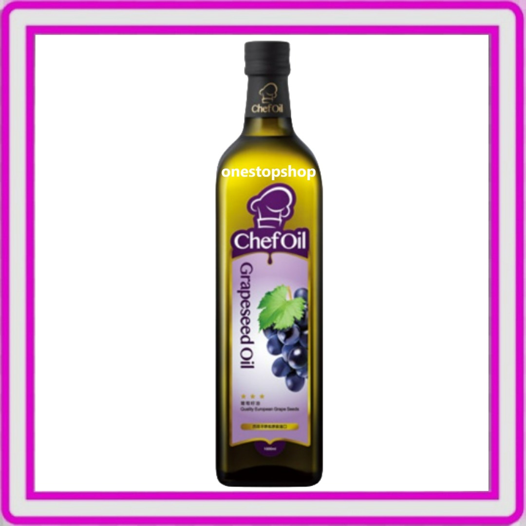 ChefOil Grape Seed Oil 1L, Food & Drinks, Spice & Seasoning on Carousell