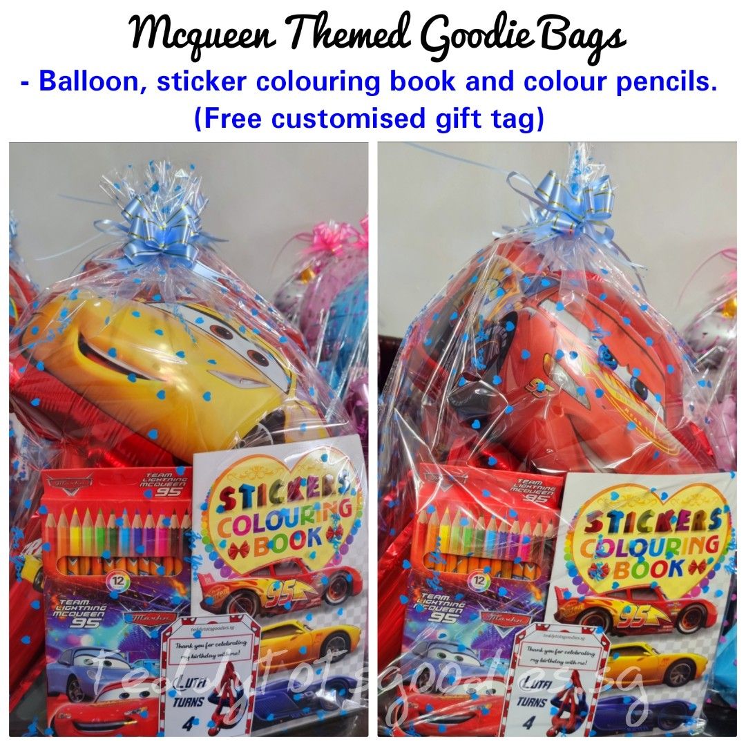 Instocks Children Goodie Bags Themes Unicorn Little Pony Mcqueen Mickey ...