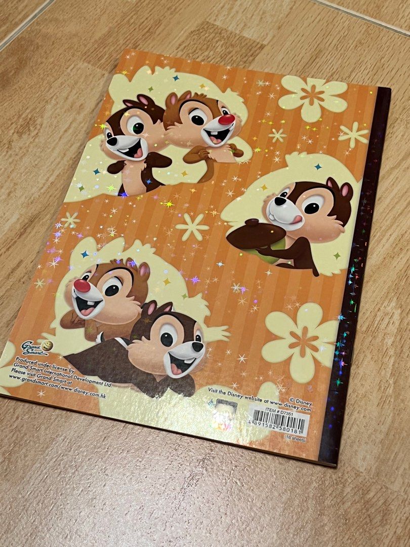 Chip n Dale 文具 notebook單行簿 絕版, 興趣及遊戲, 手作＆自家設計, 文具 - Carousell