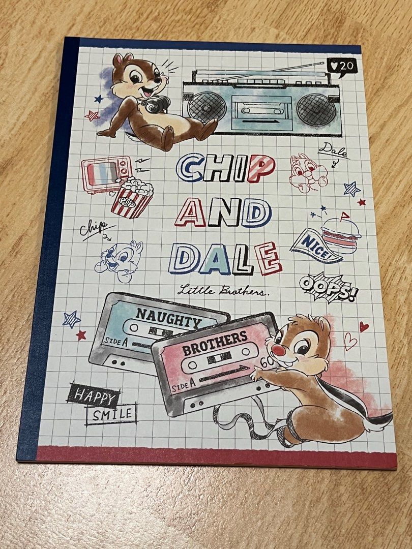 Chip n Dale 文具 notebook 單行簿 絕版, 興趣及遊戲, 手作＆自家設計, 文具 - Carousell