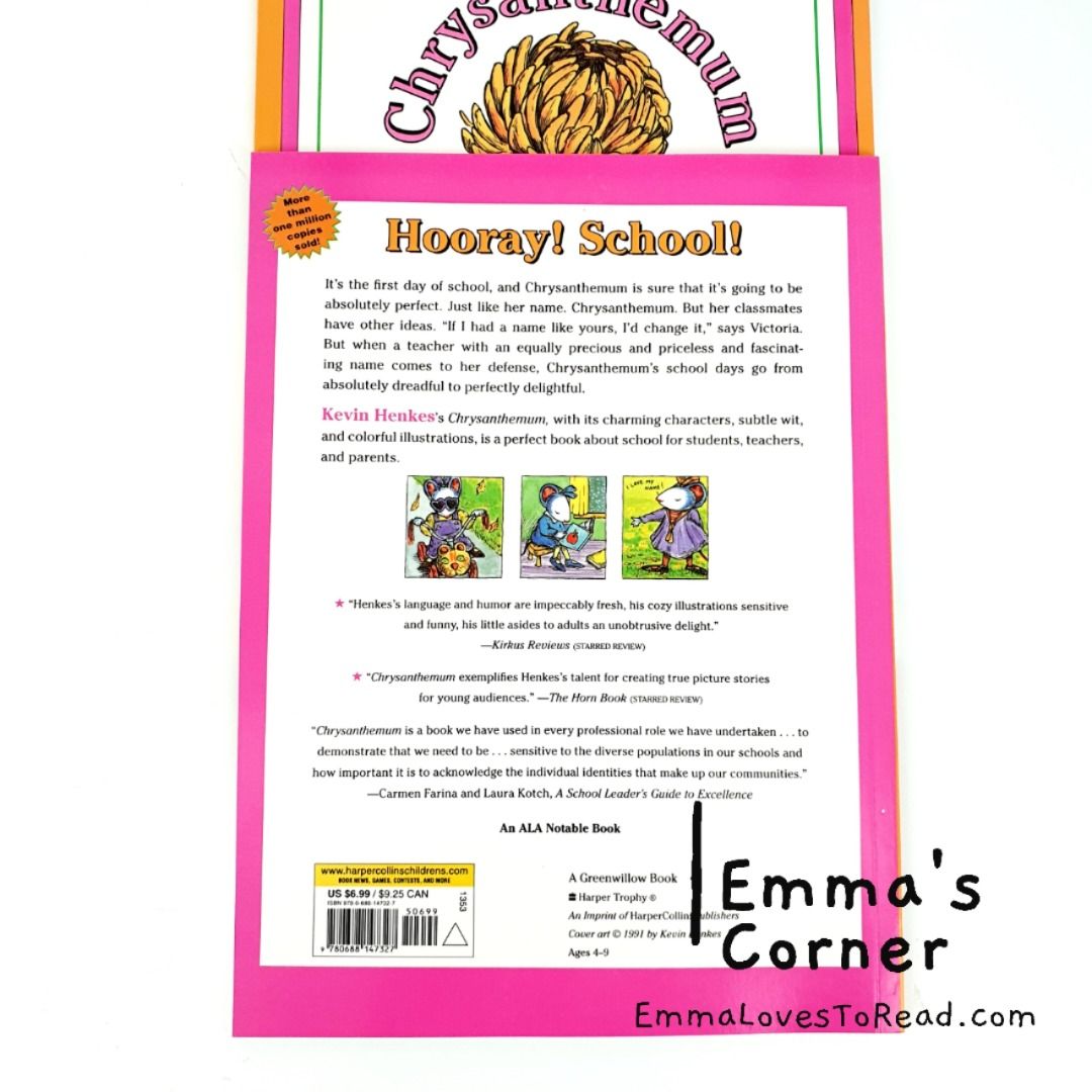 Chrysanthemum by Kevin Henkes Children Picture Book PB, Hobbies & Toys ...