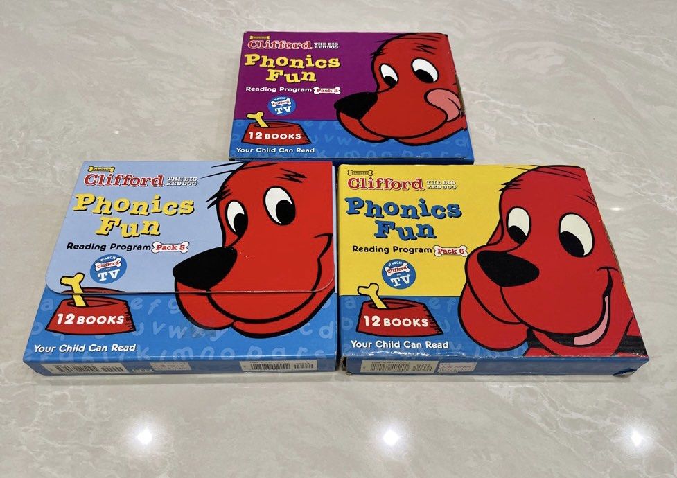Clifford The Big Red Dog Phonics Fun Reading Programme (Pack 2, 5 & 6 ...