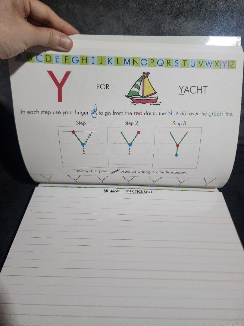 Complete handwriting fun alphabets and number book with wipe clean ...