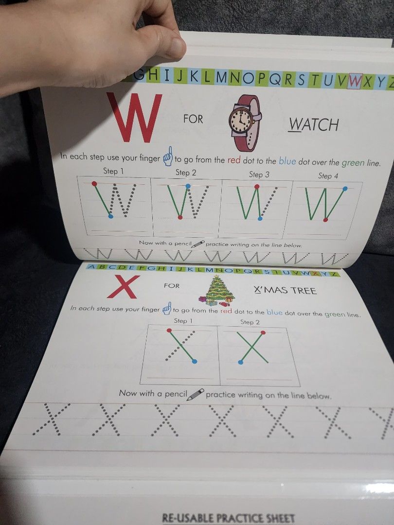 Complete handwriting fun alphabets and number book with wipe clean ...