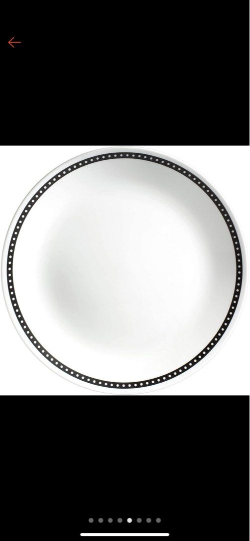 Corelle Livingware Black and White Dinnerware Set, Furniture & Home ...