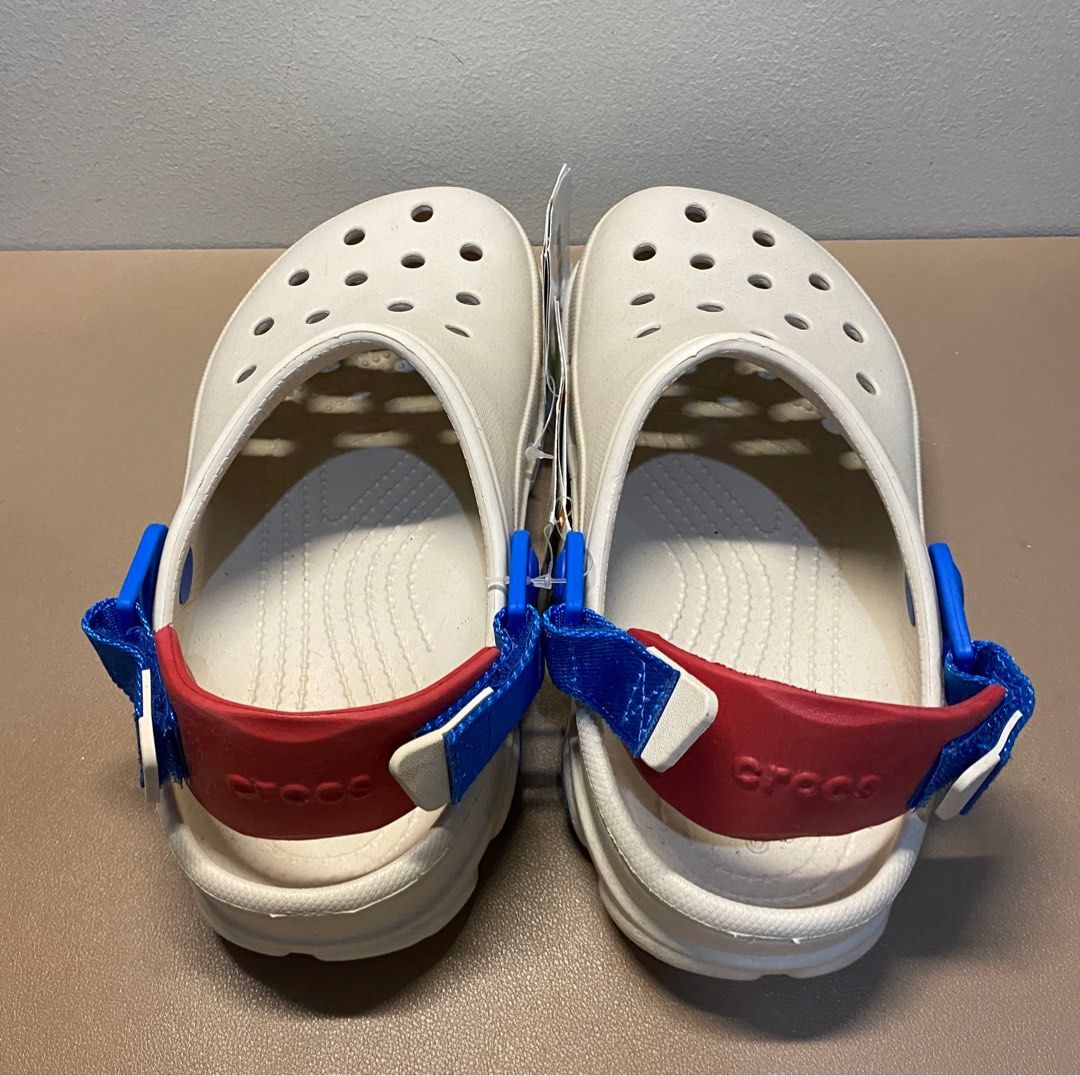 CROCS Unisex Classic All Terrain Clog (Red and Blue) on Carousell