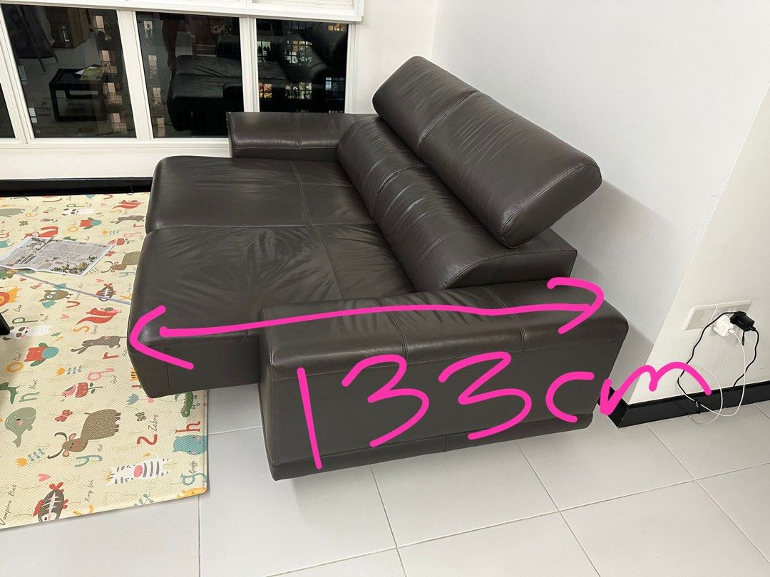 Custom 2 seater sofa - extendable leg and head rest, Furniture & Home ...