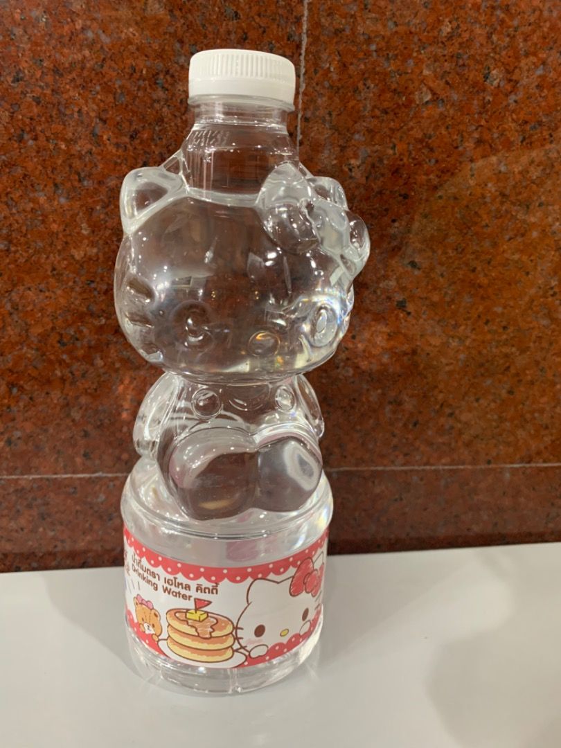 Cute Hello kitty mineral water bottle, Food & Drinks, Beverages on ...